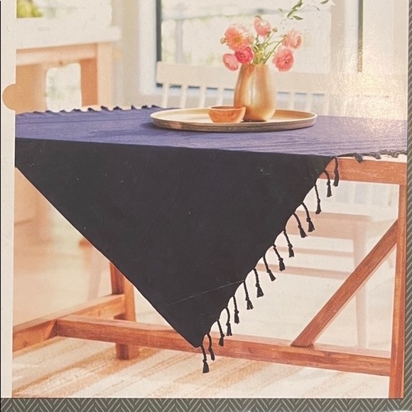 Threshold | Dining | Threshold 0 Cotton Dark Navy Blue Table Throw With ...